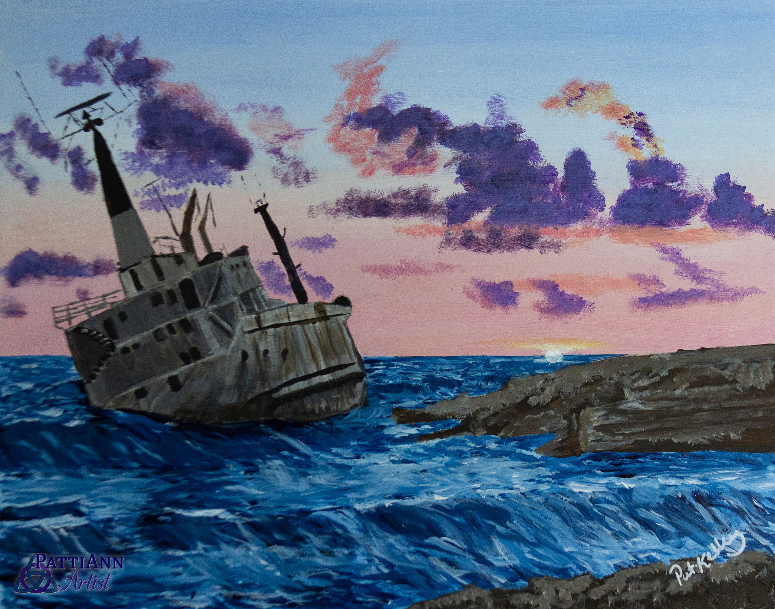Shipwreck on Malta - PattiAnn's Art